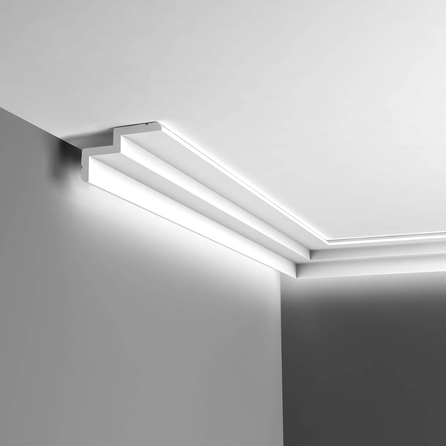 Orac Decor High Density Polyurethane Crown Moulding Primed White Face 4